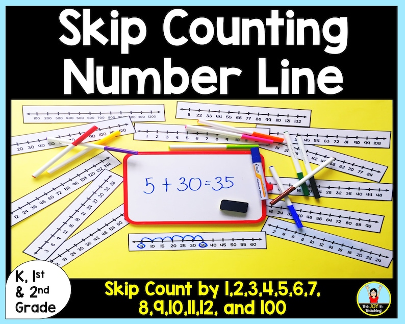 Skip Counting Number Line - Etsy