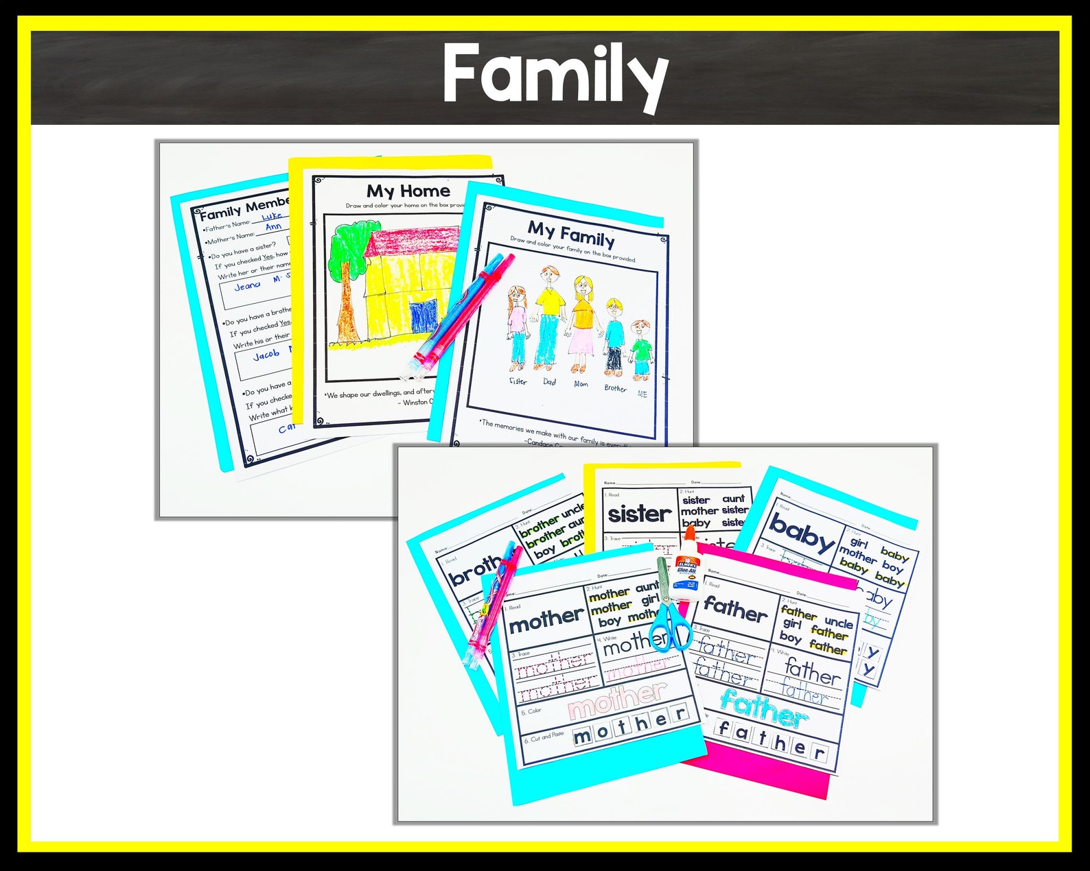 All About Me Activity for Kindergarten and First Grade - Etsy