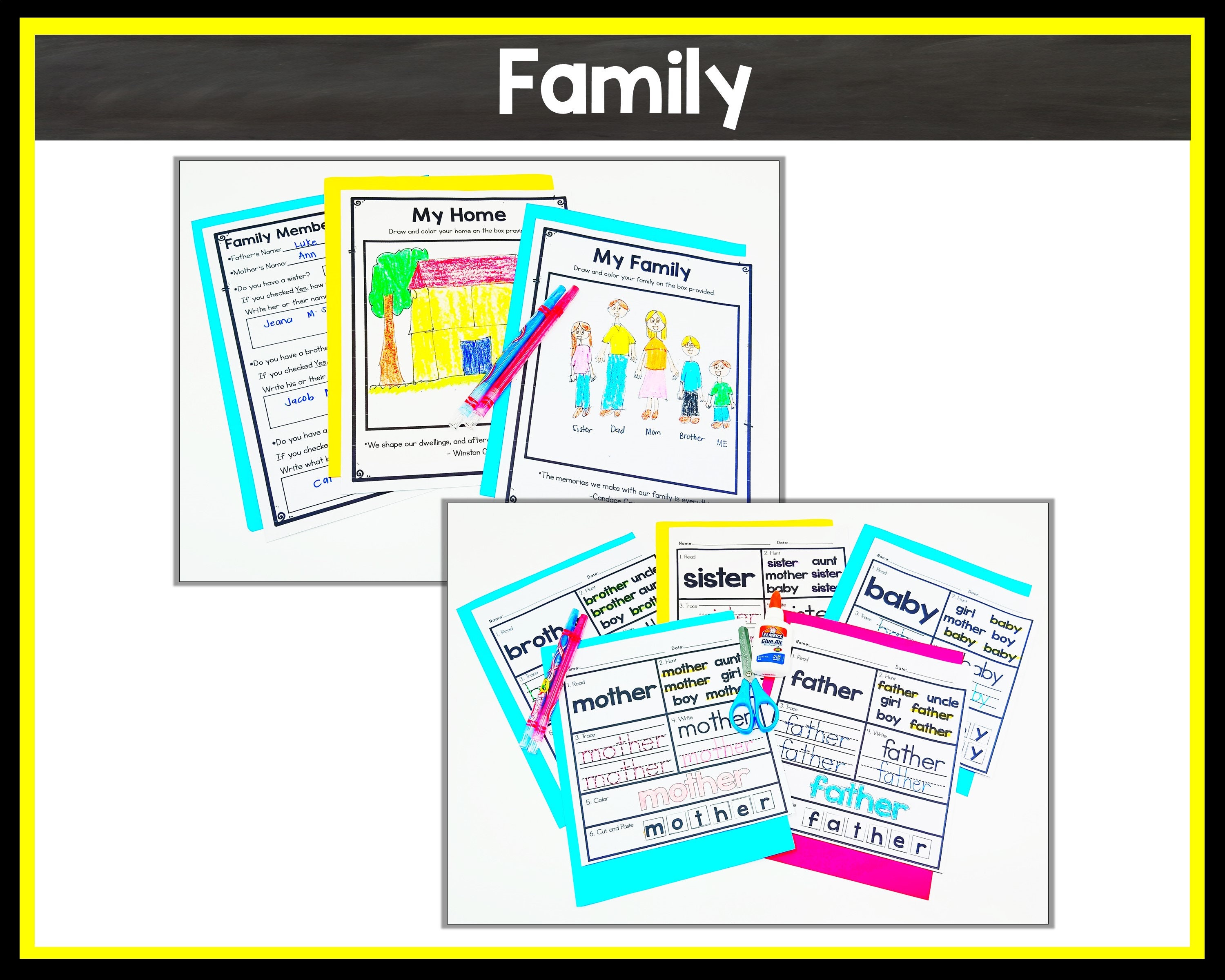 All About Me Activity for Kindergarten and First Grade - Etsy