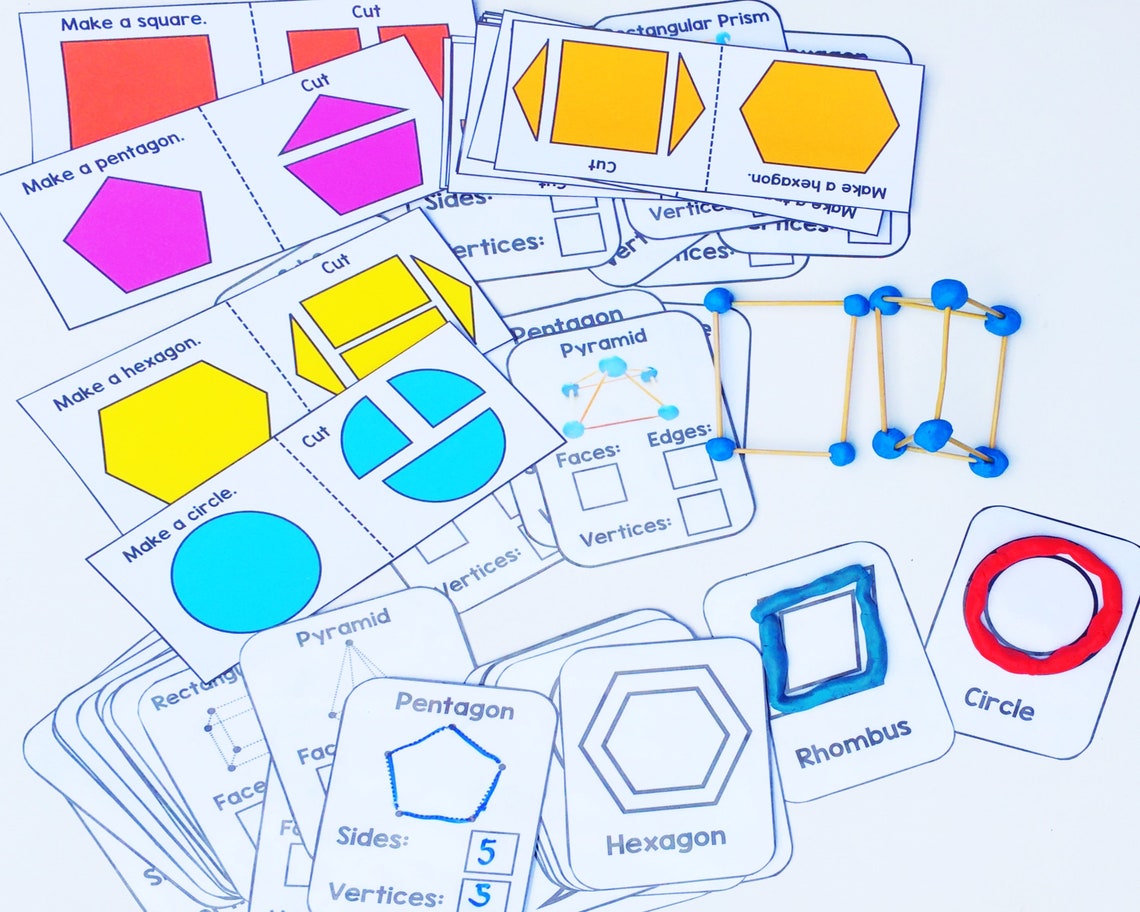 Building 2D and 3D Shapes Activity - Etsy