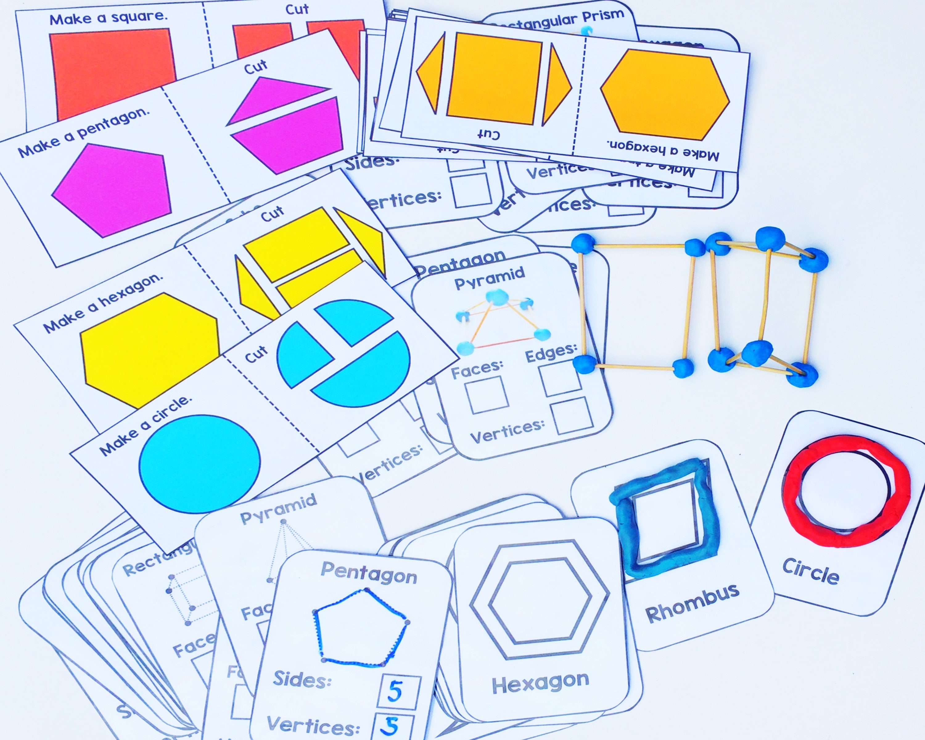 Building 2D and 3D Shapes Activity - Etsy