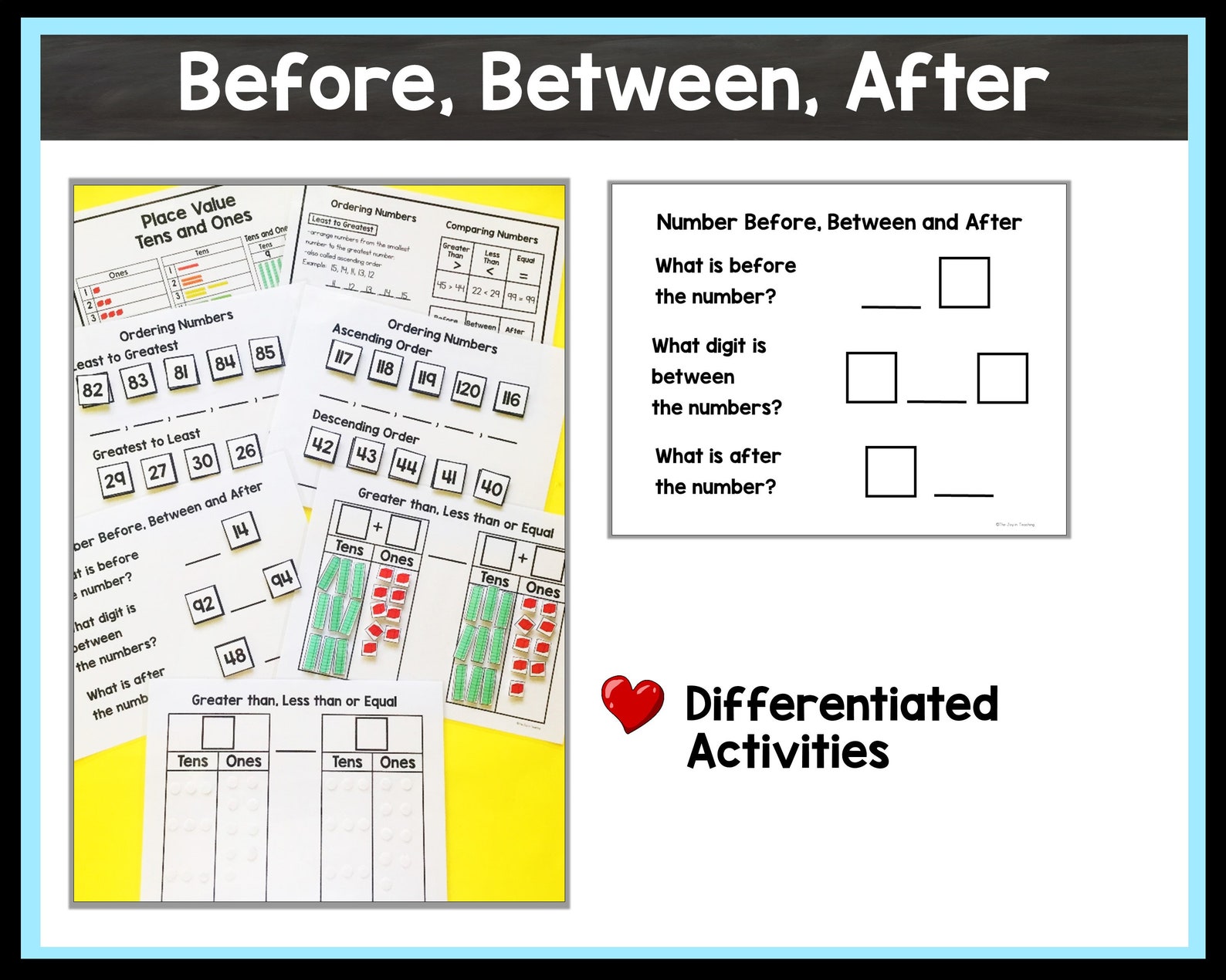 Number Math Center Activity - Etsy