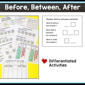 Number Math Center Activity - Etsy