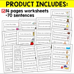 Long Vowel Sentence Flashcards - Etsy Canada