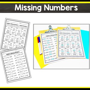 4-digit Addition Worksheet - Etsy