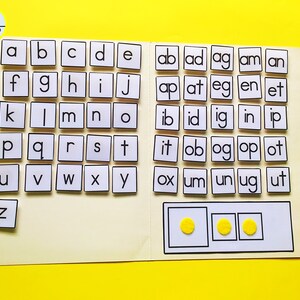 CVC Word Builder-word Families - Etsy