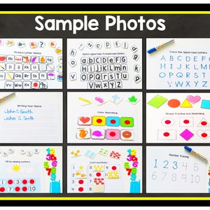 Preschool Learning Binder - Toddler Learning Binder Printable - Etsy