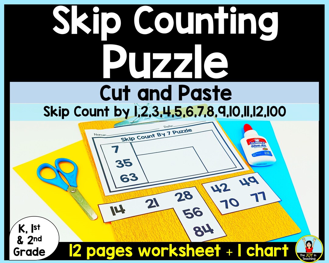 Skip Counting Puzzle Activity - Etsy UK