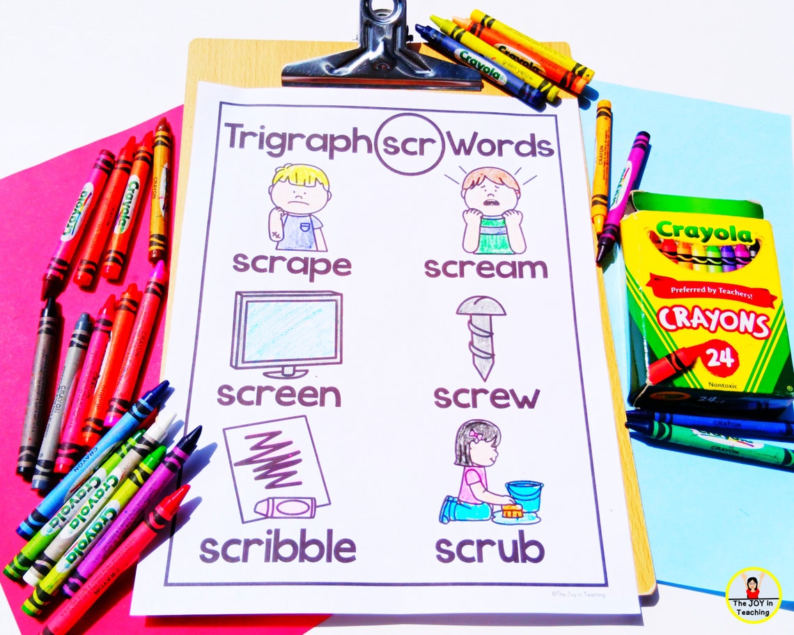 Trigraph Coloring Pages - Etsy