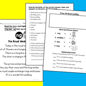 Digraph Reading Comprehension Passage - Etsy