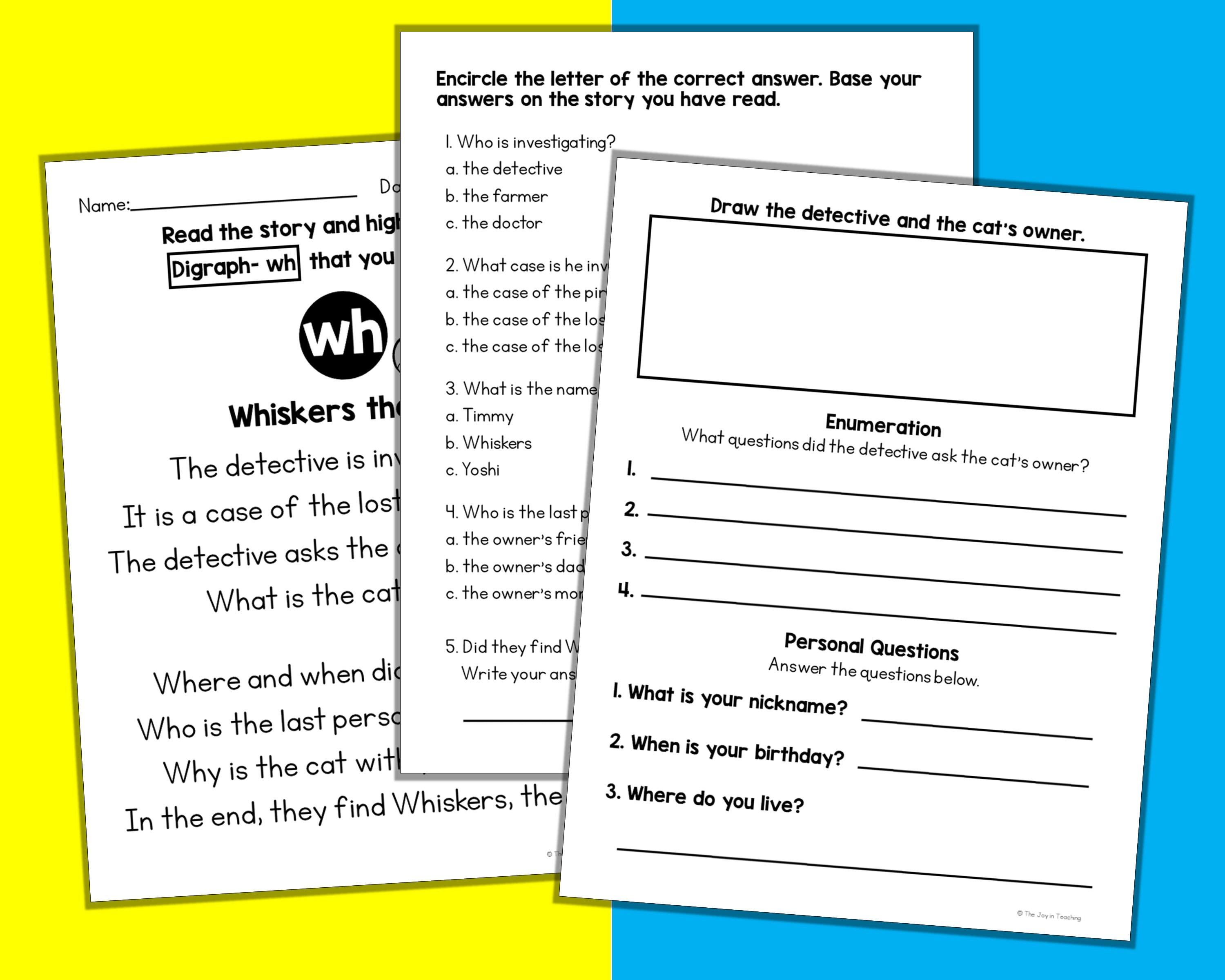 Digraph Reading Comprehension Passage - Etsy