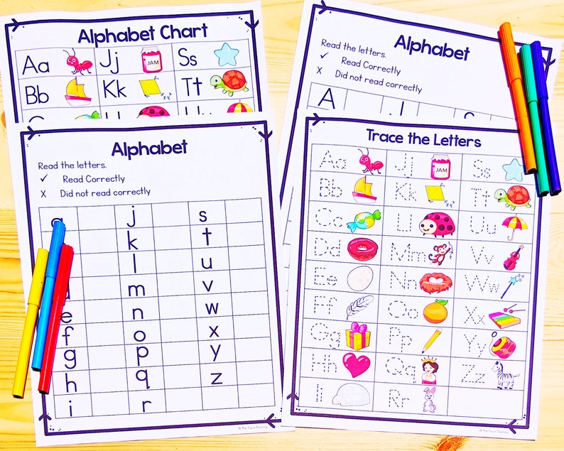 Alphabet Assessment Worksheet (Download Now) - Etsy