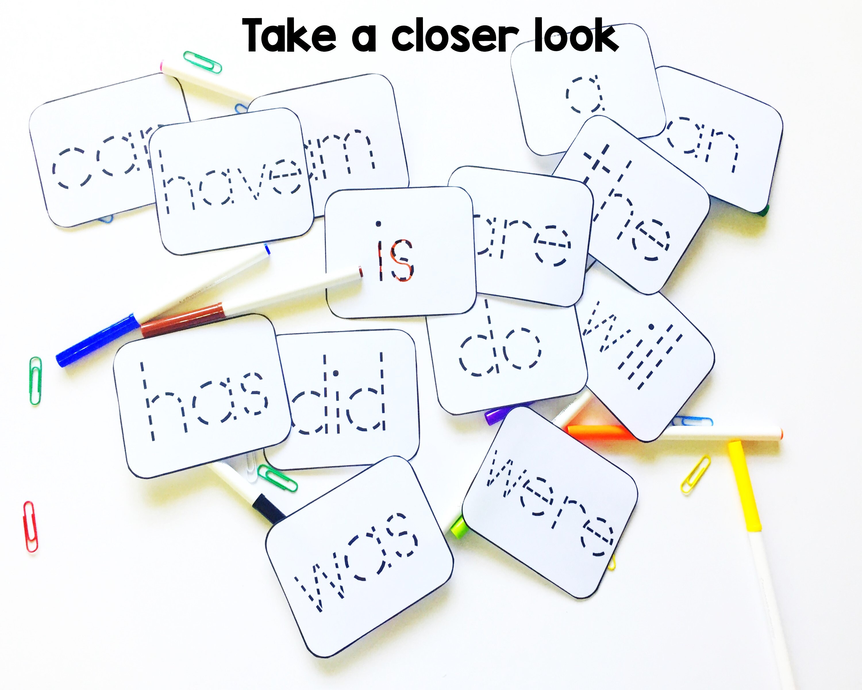 Tracing Sight Words Worksheet- Literacy Center Activity - Etsy