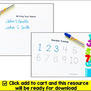 Preschool Learning Binder - Toddler Learning Binder Printable - Etsy