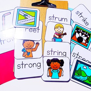 Trigraph Word and Picture Flashcards - Etsy