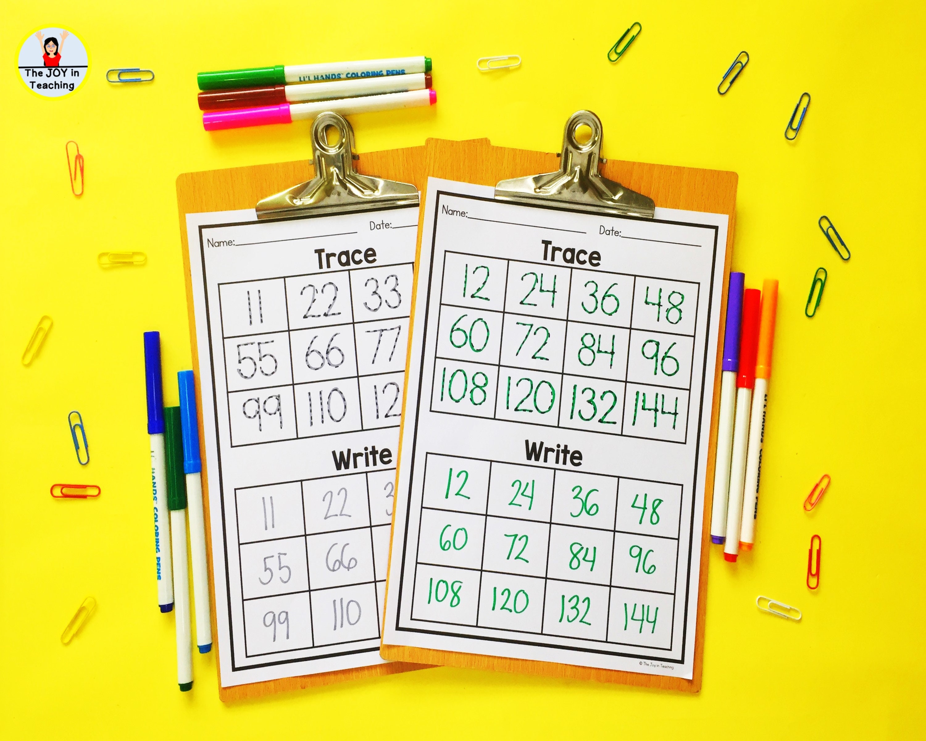 Skip Counting Tracing and Writing Worksheet (Download Now) - Etsy