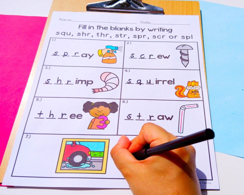 Trigraph Worksheet - Etsy