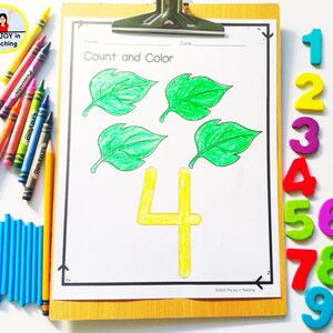 Numbers 1-10 Coloring Pages Printable-number Recognition - Etsy