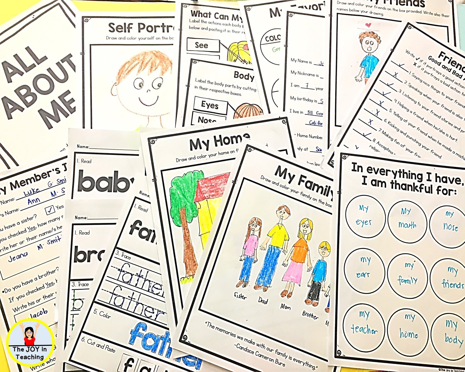 All About Me Activity for Kindergarten and First Grade - Etsy