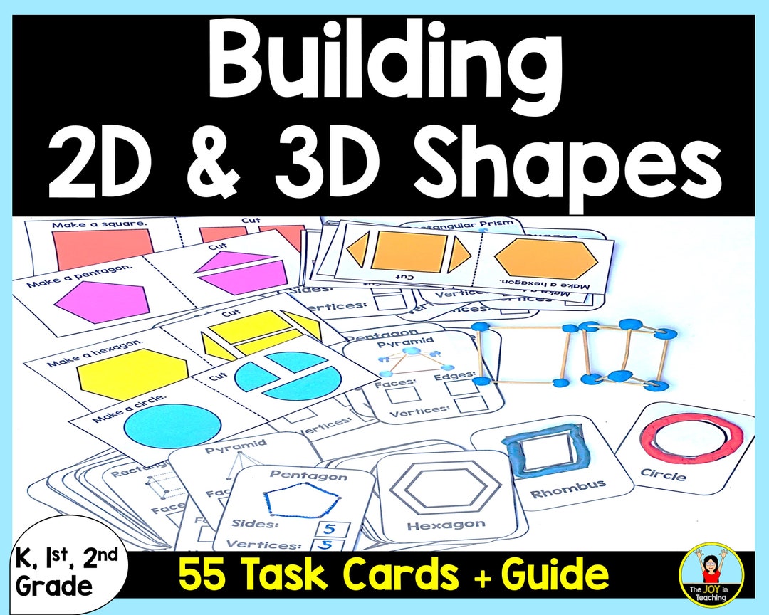 Building 2D and 3D Shapes Activity - Etsy