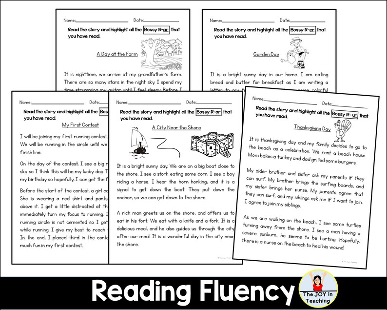 R-controlled Vowel Reading Comprehension Passage - Etsy