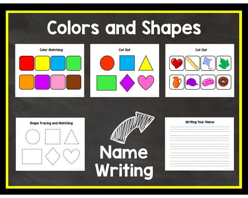 Preschool Learning Binder - Toddler Learning Binder Printable - Etsy