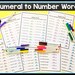 Number Words Numbers 1-120 Worksheet - Etsy