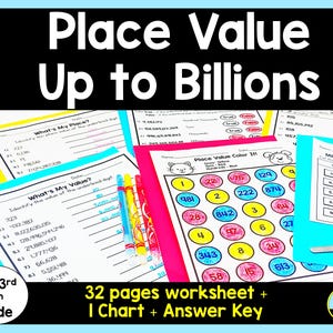 Place Value up to Billions - Etsy