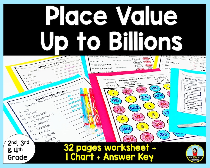 Place Value up to Billions - Etsy