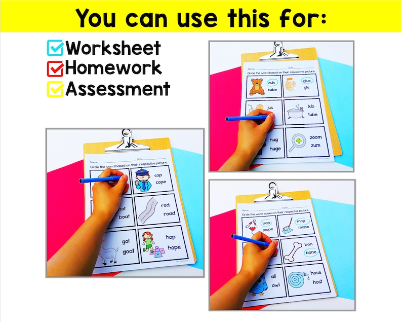 Short Vowel and Long Vowel Identification - Etsy