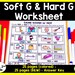 Soft and Hard G Worksheet - Etsy