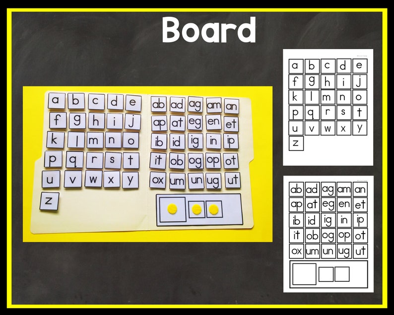 CVC Word Builder Word Families - Etsy