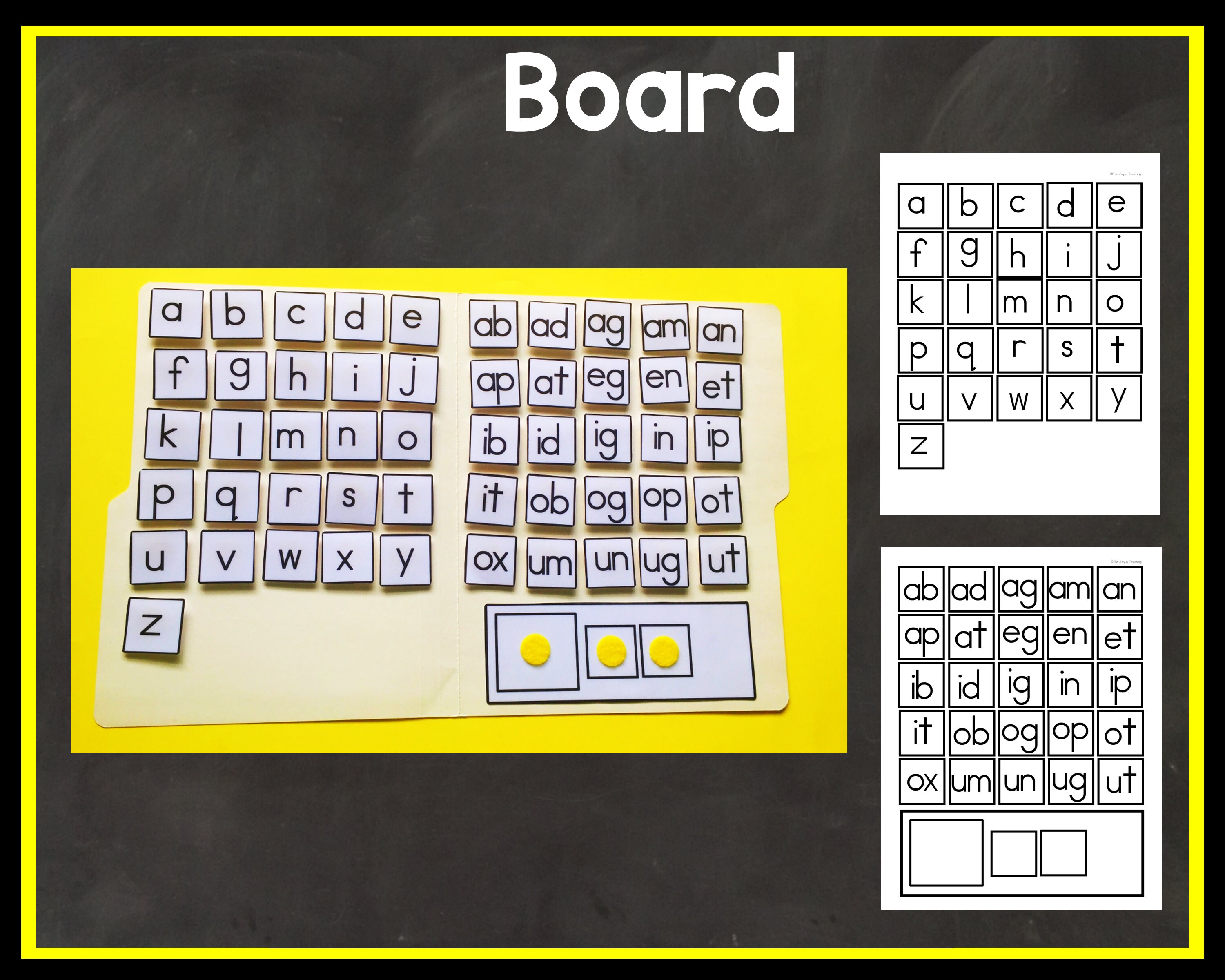 CVC Word Builder - Word Families - Etsy