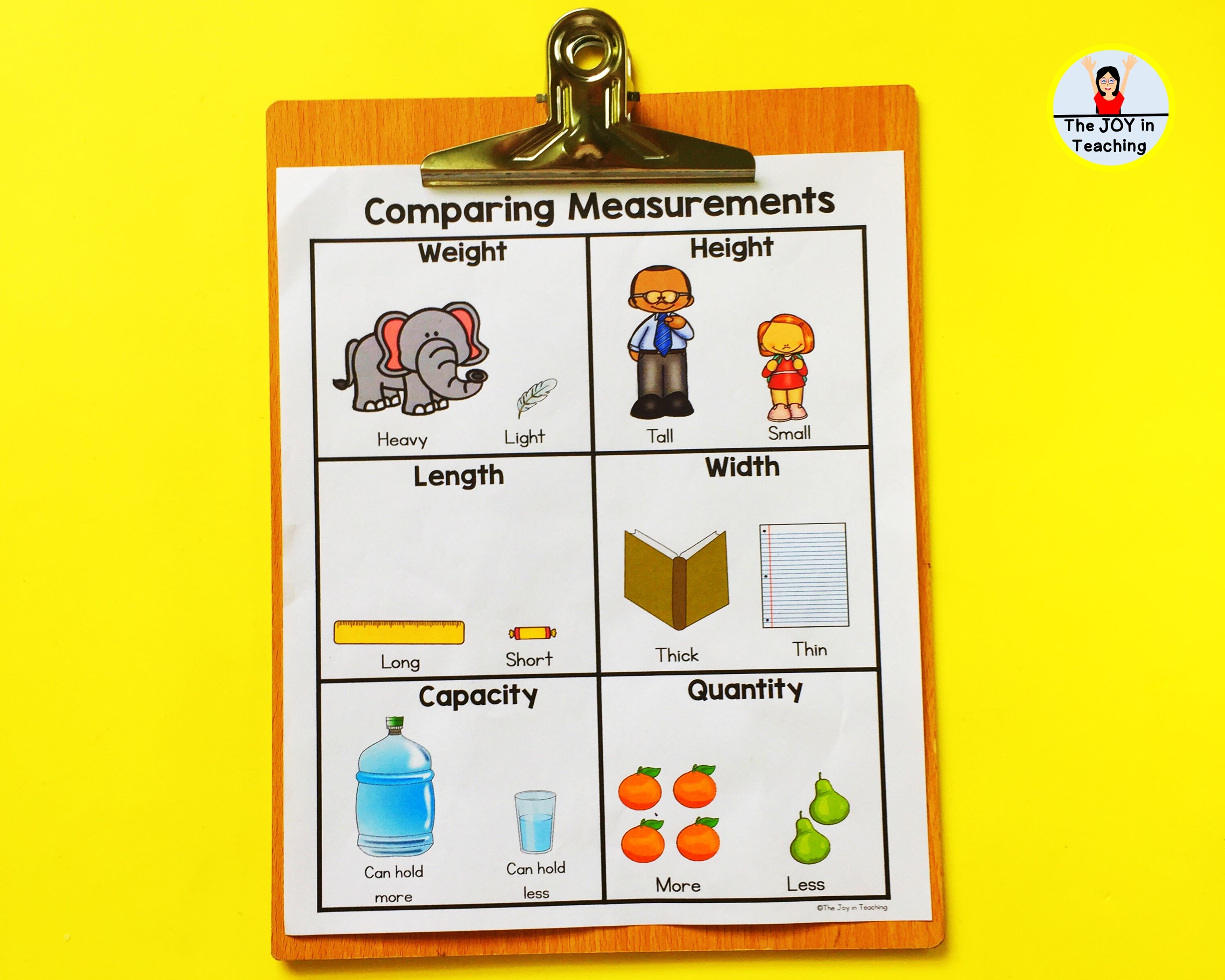 Kindergarten Describing Measurements - Etsy
