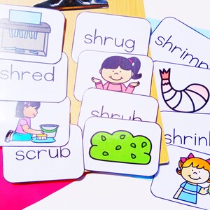 Trigraph Word and Picture Flashcards - Etsy