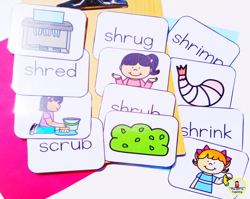 Trigraph Word and Picture Flashcards - Etsy