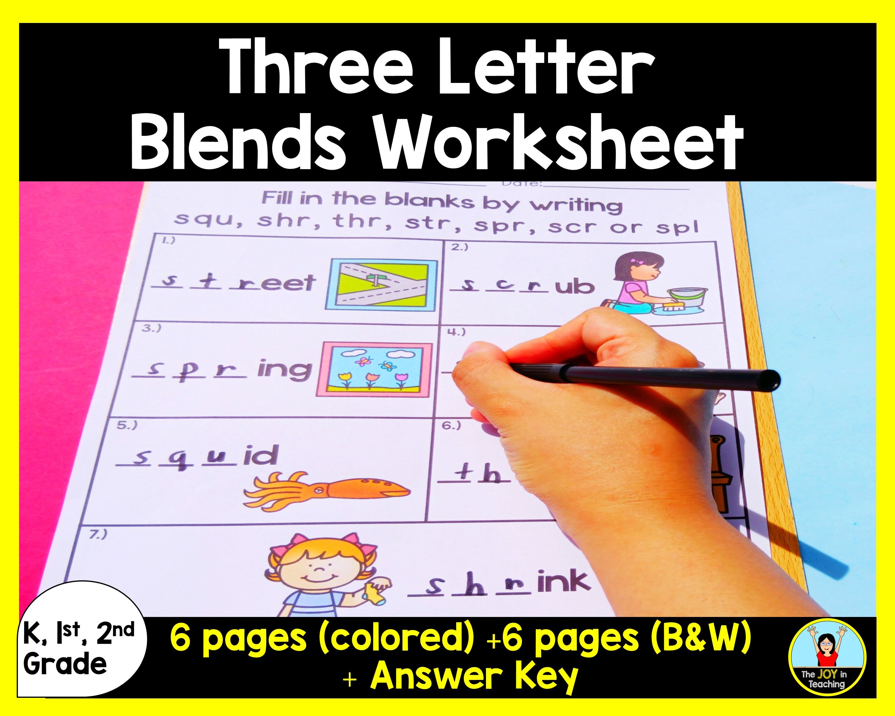 Trigraph Worksheet - Etsy