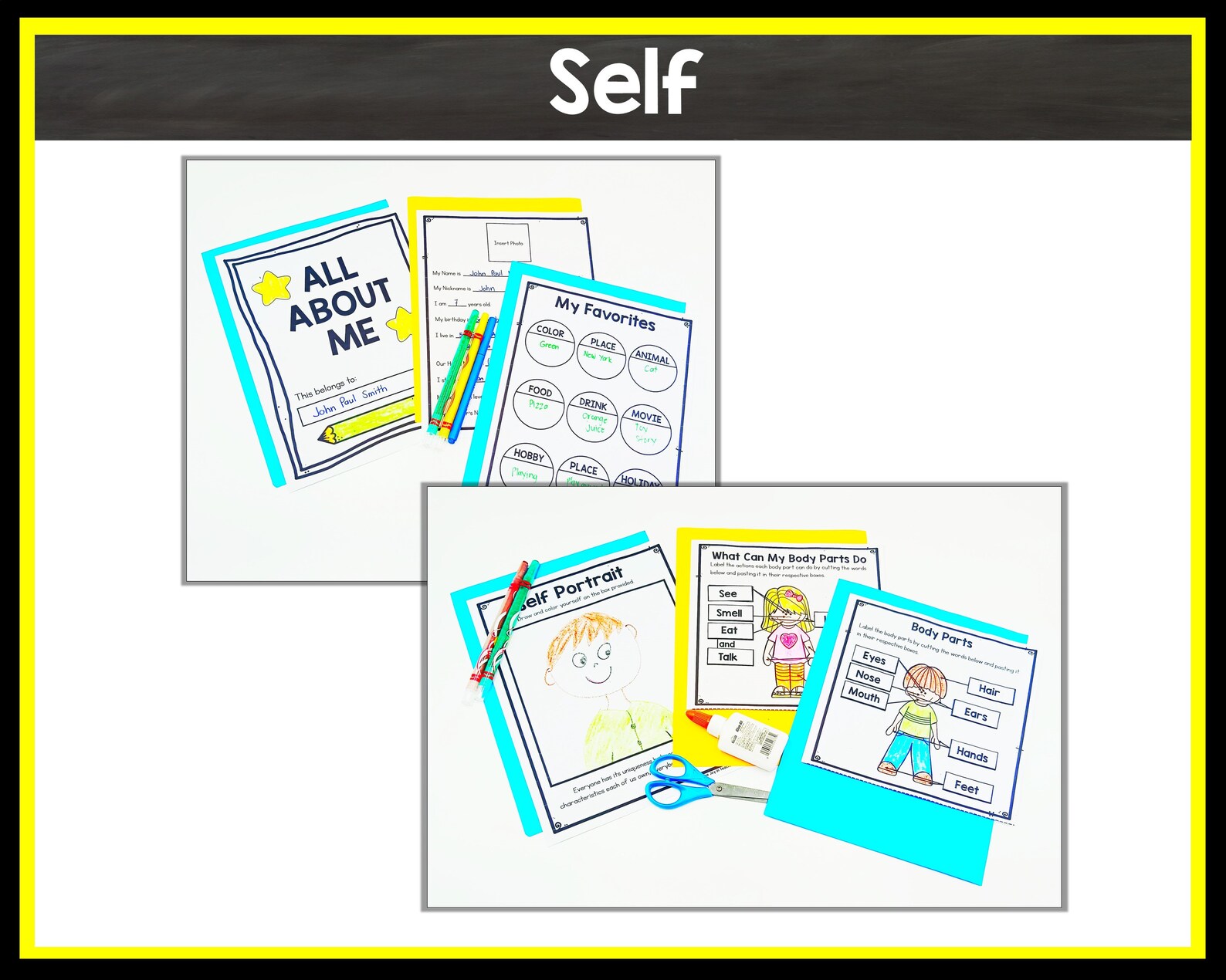 All About Me Activity for Kindergarten and First Grade - Etsy