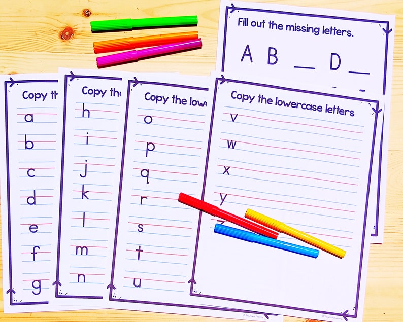 Alphabet Assessment Worksheet - Etsy
