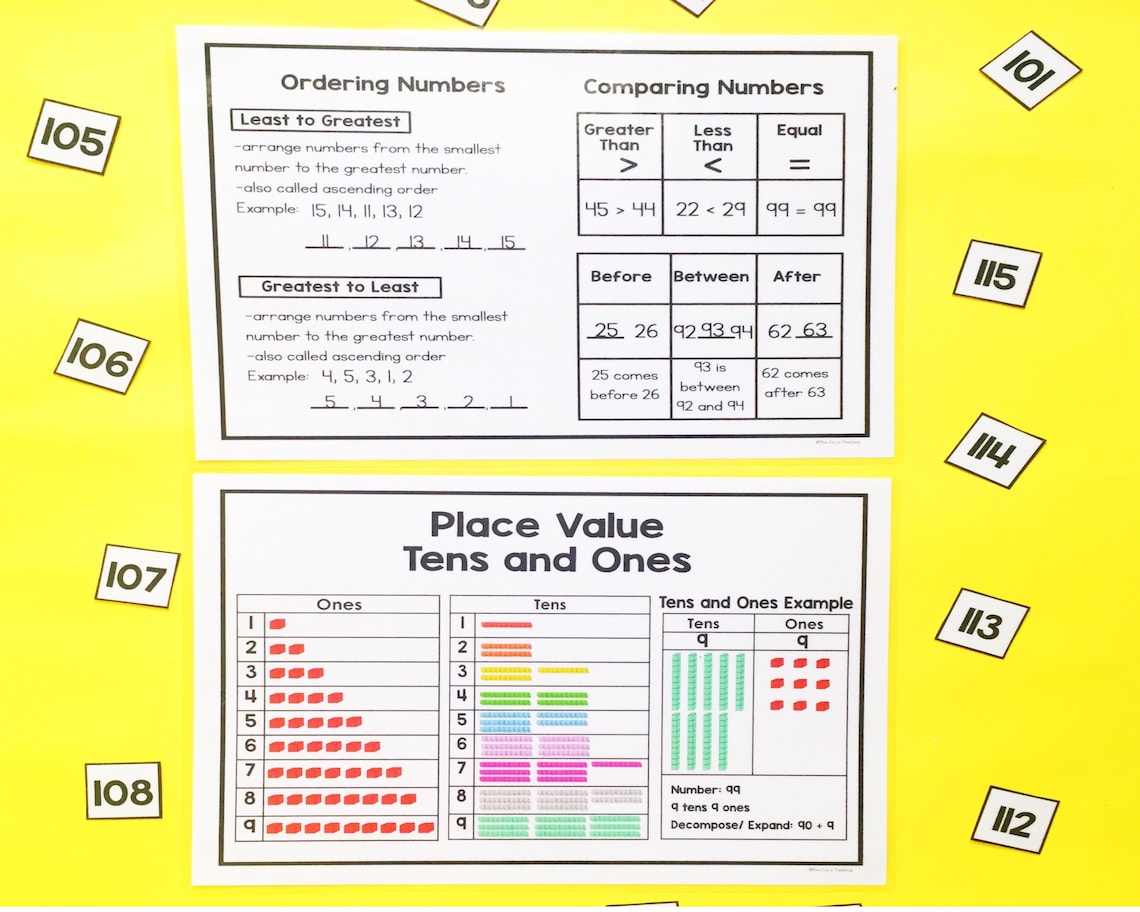 Number Math Center Activity - Etsy
