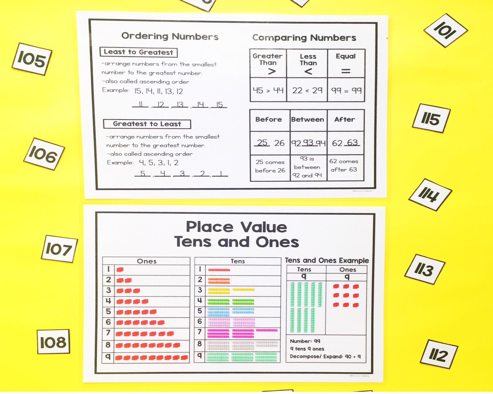 Number Math Center Activity - Etsy