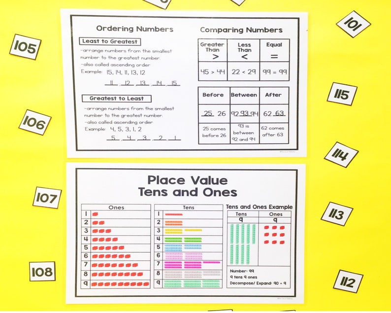 Number Math Center Activity - Etsy