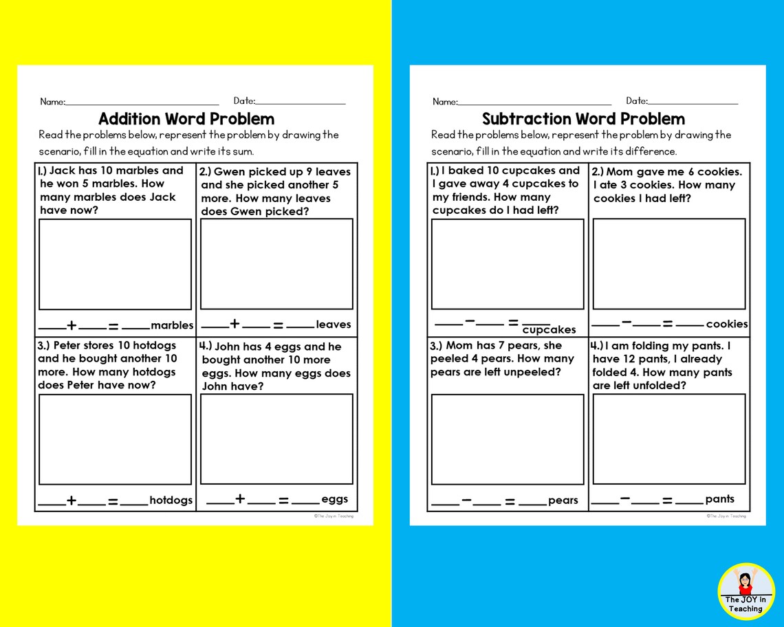 Addition Numbers 1-20 Worksheet - Etsy