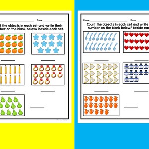Numbers 0-20 Recognition Counting and Ordering Worksheet - Etsy
