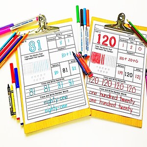 Number Sense Numbers 1-120 Worksheet - Etsy