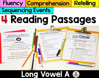 Long Vowel Reading Comprehension Passage | Etsy