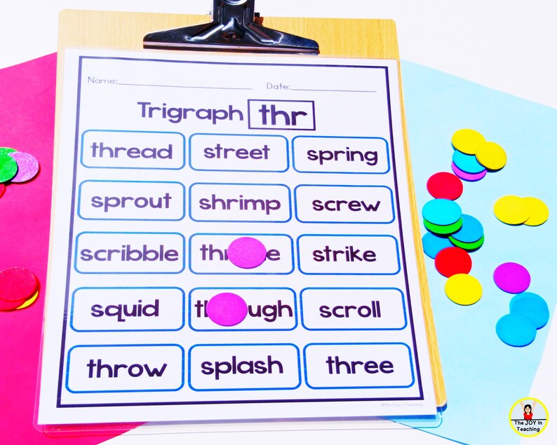 Trigraph Word Hunt Worksheet - Etsy