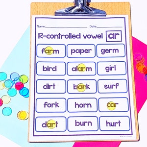 R-controlled Vowel Word Hunt Bossy R Word Hunt - Etsy