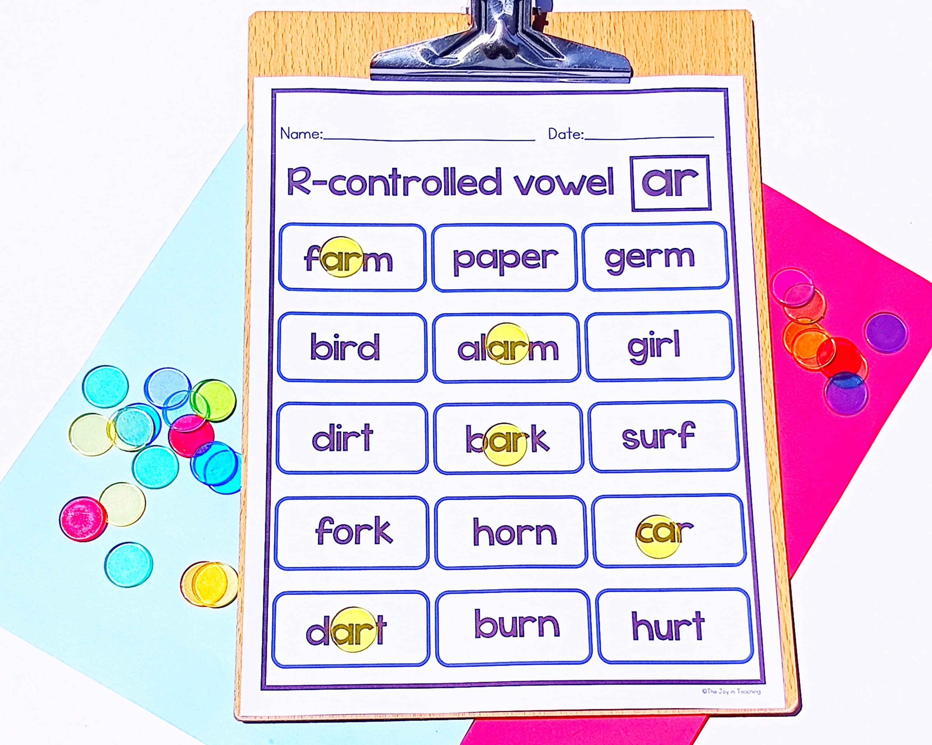 R-controlled Vowel Word Hunt - Bossy R Word Hunt - Etsy