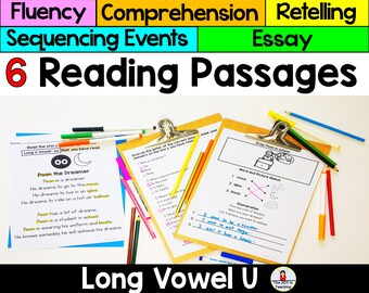 Long Vowel A Reading Comprehension Passage | Etsy